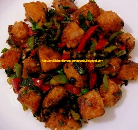 My Kitchen Flavors - Bon Appetit!: Chilli-Idli Fry