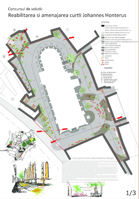 LANDstudio: Amenajare curte Johannes Honterus, Brasov