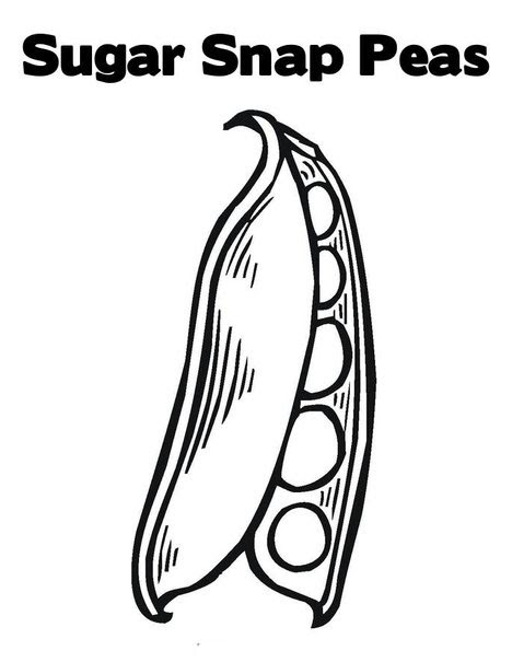 Peas Coloring Pages To Girls | Learn To Coloring