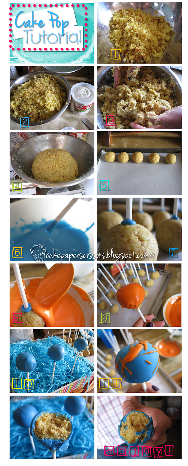 Bake, Paper, Scissors: Cake Pops Step-By-Step