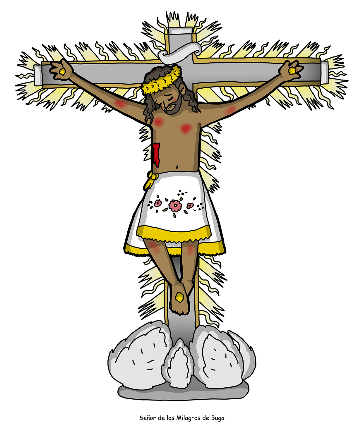 Dibujos para catequesis: EL SEÑOR DE LOS MILAGROS DE BUGA