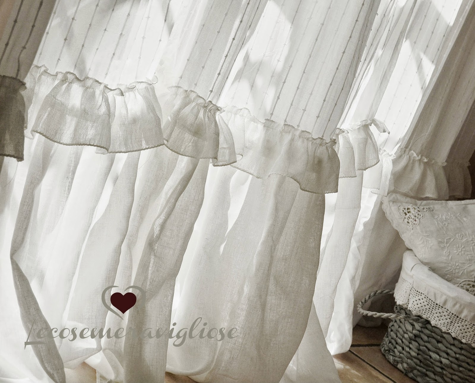 lecosemeravigliose Shabby e country chic passions: Tende Shabby chic