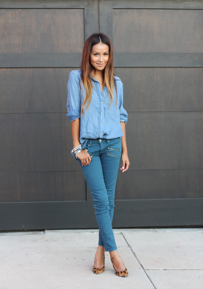 All Denim Style: Sincerely Jules - All Denim and Leopard