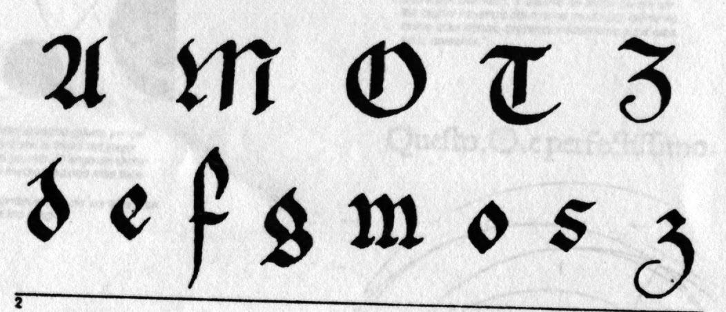 GÓTICAS: TEXTURA, BASTARDA, FRAKTUR Y ROTUNDA.