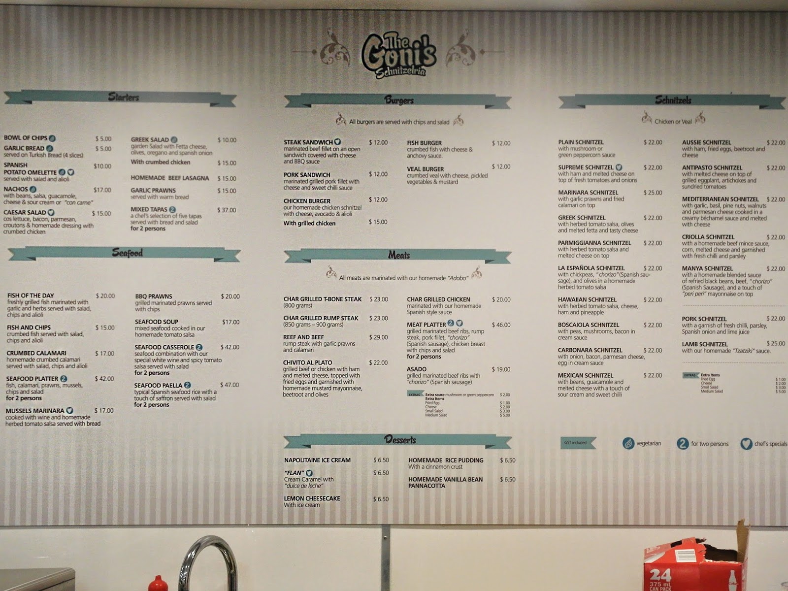 polyphagia ♣: the goni's schnitzelria, marrickville