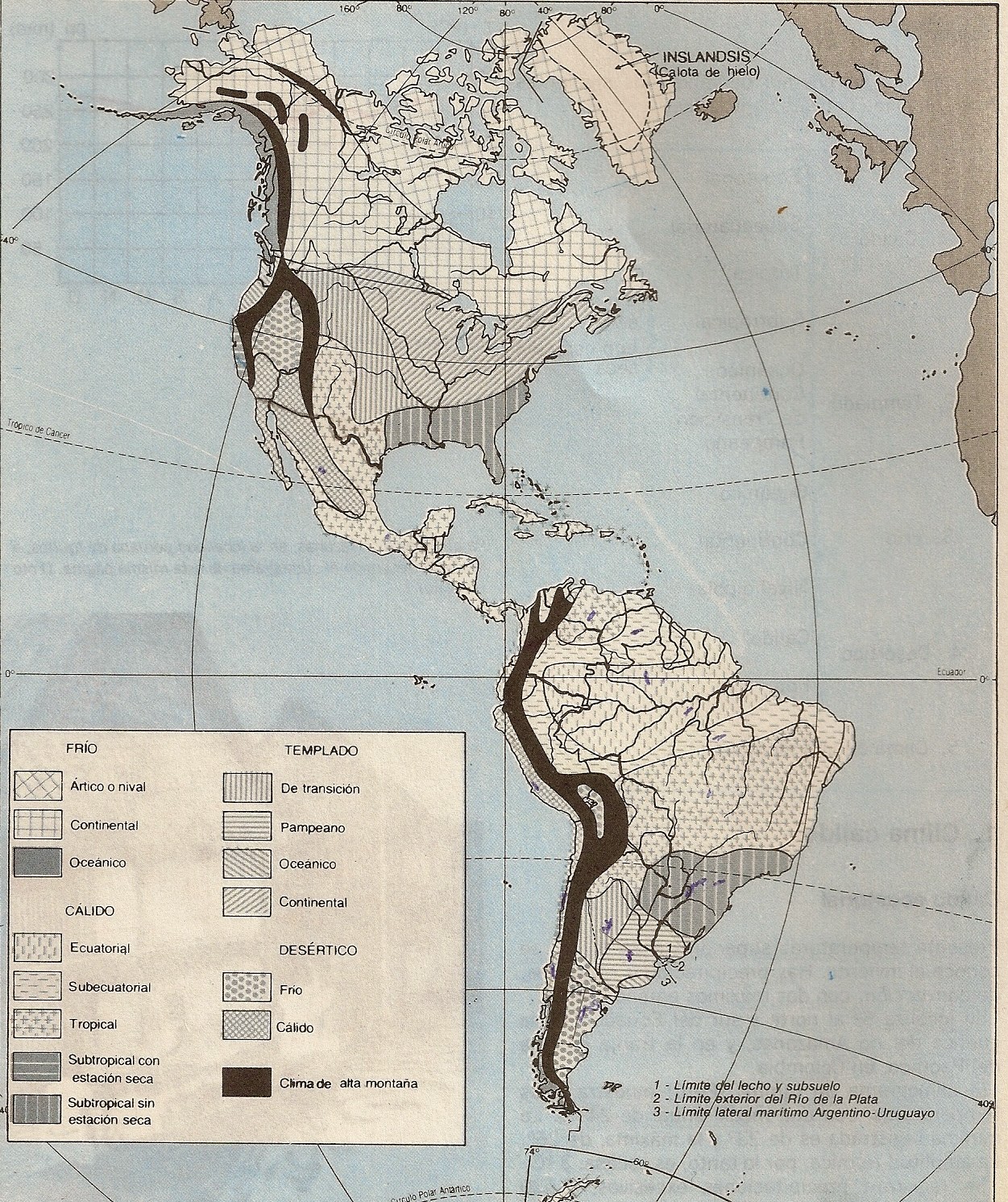 América en el Mundo: Climas