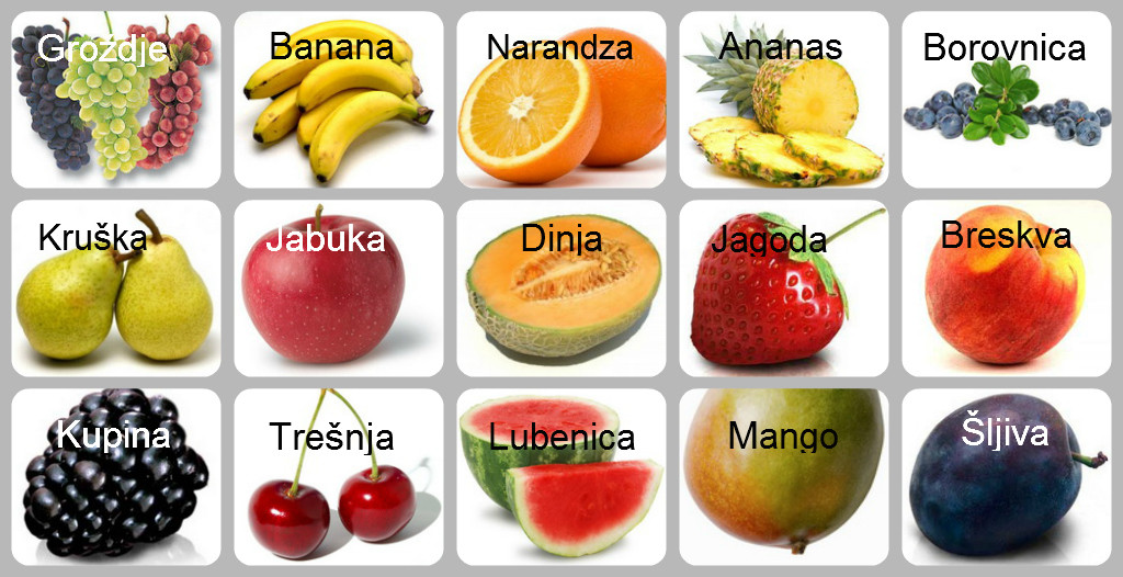 Najbolje kombinacije voća i povrća ~ Recepti za 10