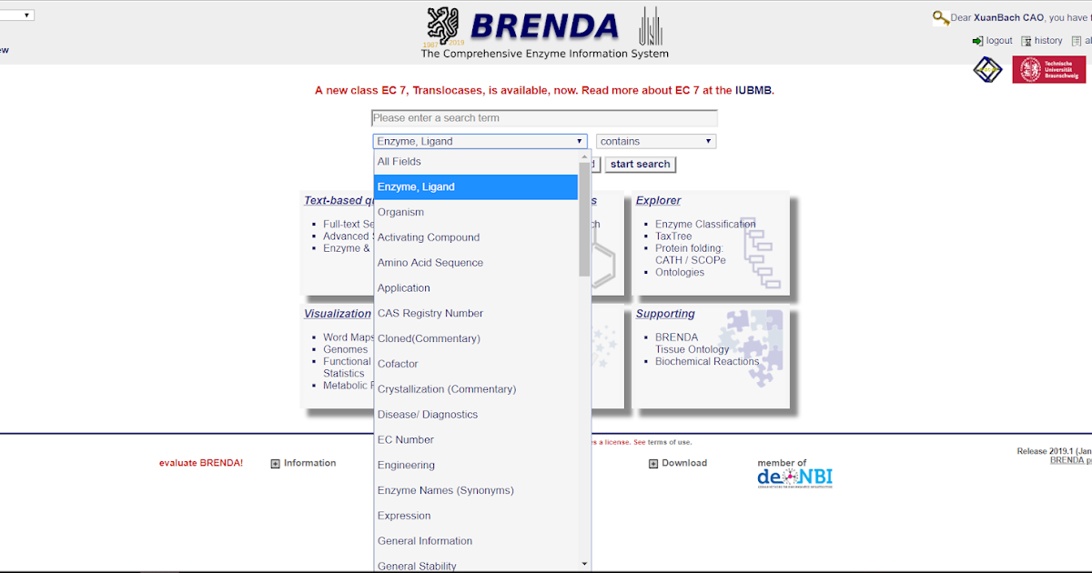Bomxuan868: Searching fungi enzyme using BRENDA - tra cứu enzyme