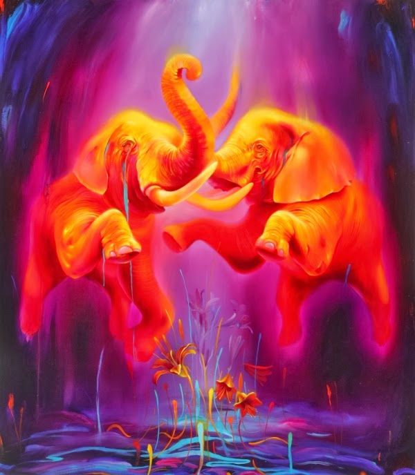 Beautiful Surrealism Bursting Colors Paintings by Micheal Page - Fine ...