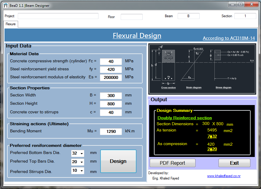 Structural Engineering Portal: BeaD 1.1 - Beam Design Software