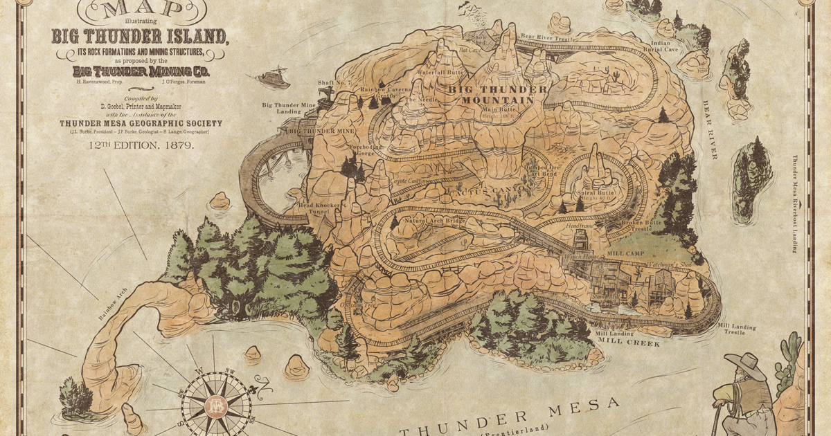 The Disneyland Paris Explorers Club: Frontierland Maps