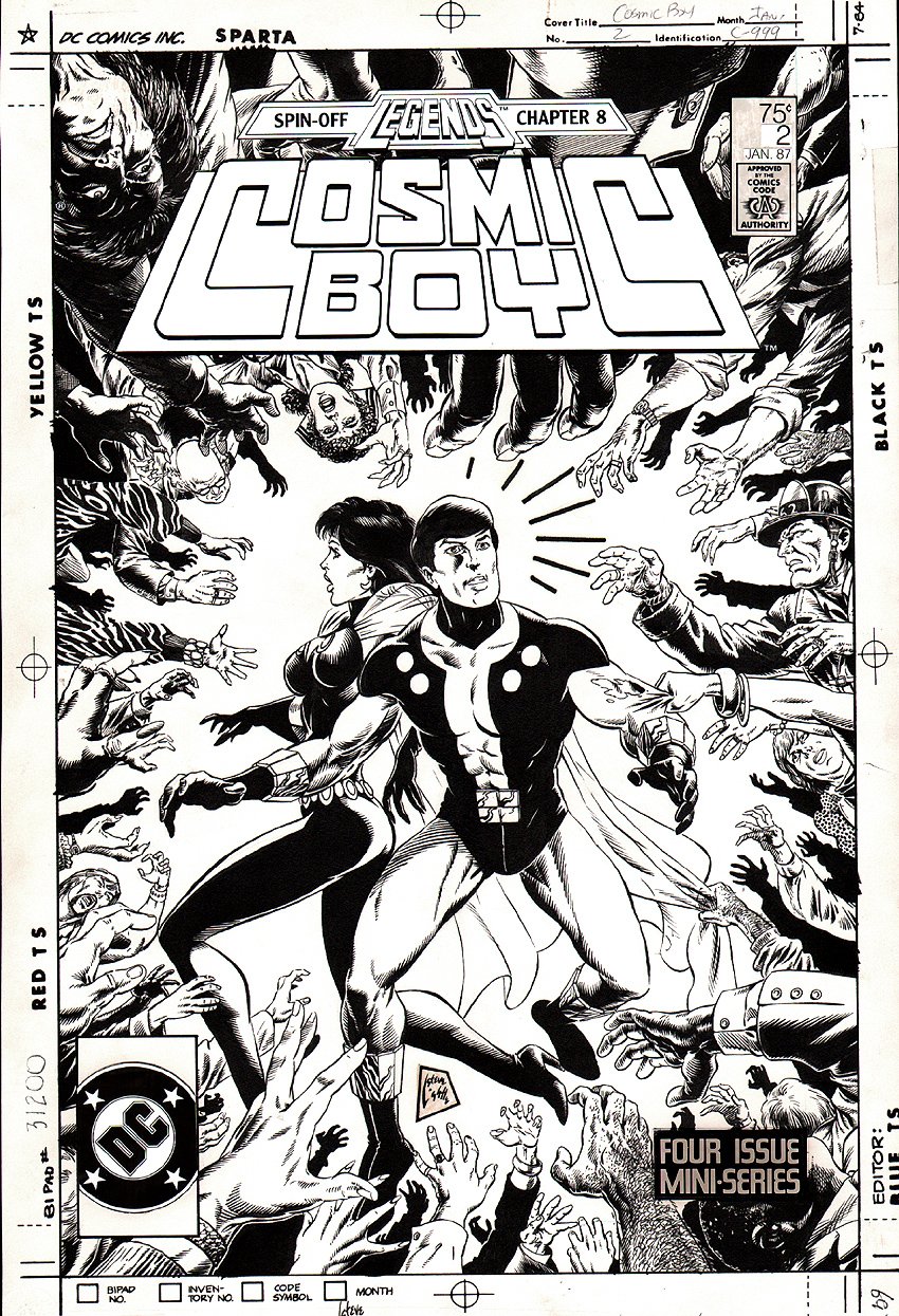 DC Comics of the 1980s: 1987 - Anatomy of a cover - Cosmic Boy #2
