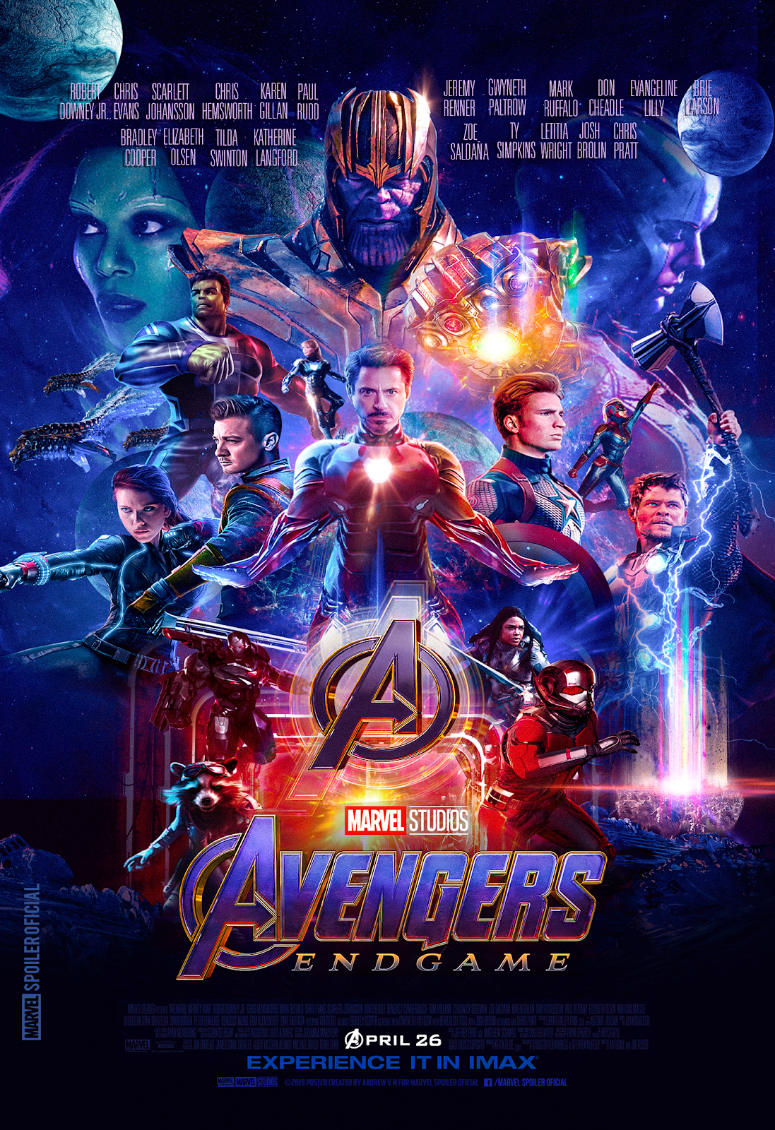 Marvel Spoiler Oficial: AVENGERS ENDGAME Poster HD 2019