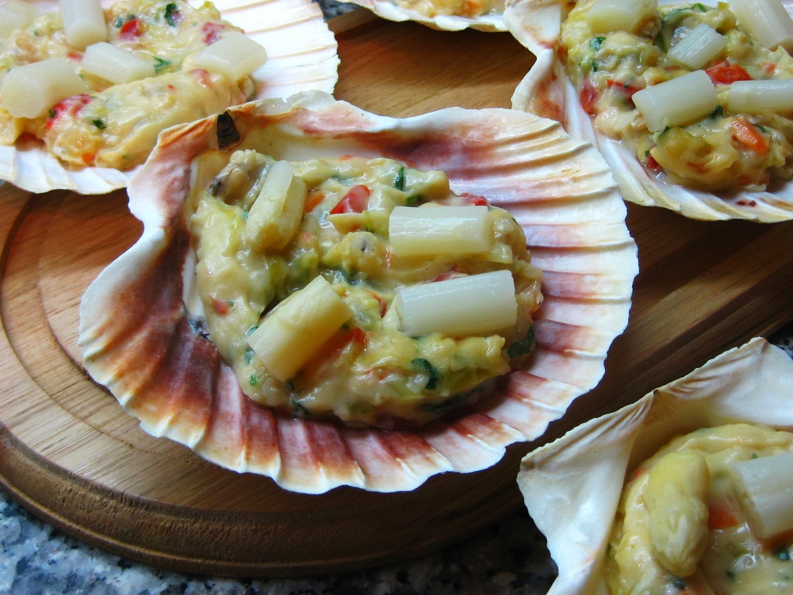 delilicias: Conchas de vieira recheadas