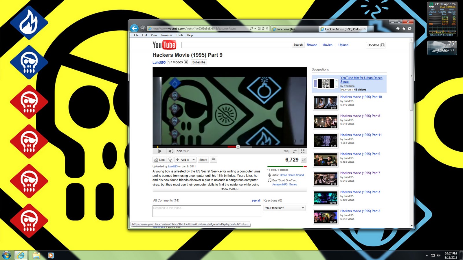 Unknown Hole in the Sky: Hackers Movie HD Desktop Backgrounds (Zero ...