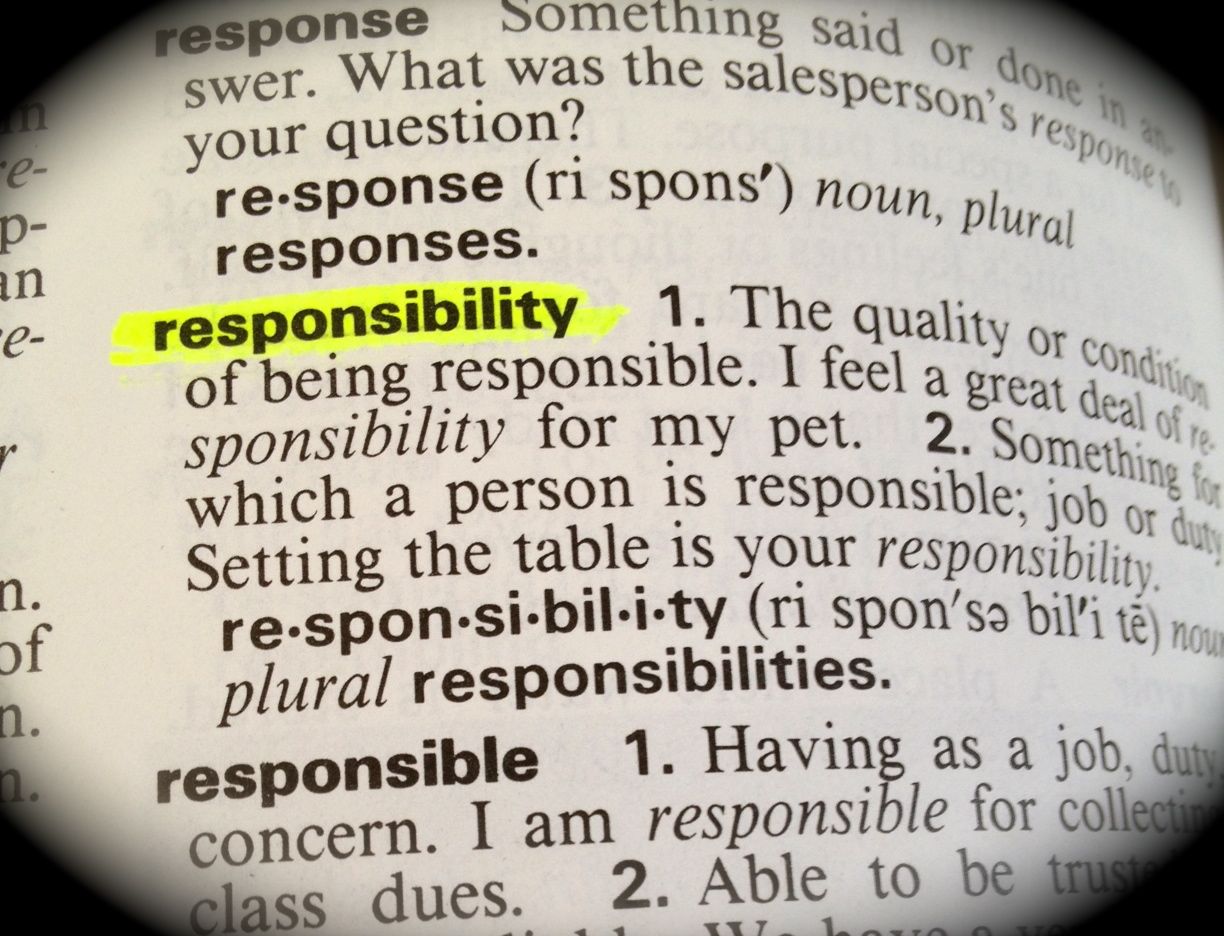 That They May Be One: I Am Responsible