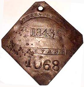 US Slave: Cast in Bondage: Charleston Slave Tags and Slave Badges