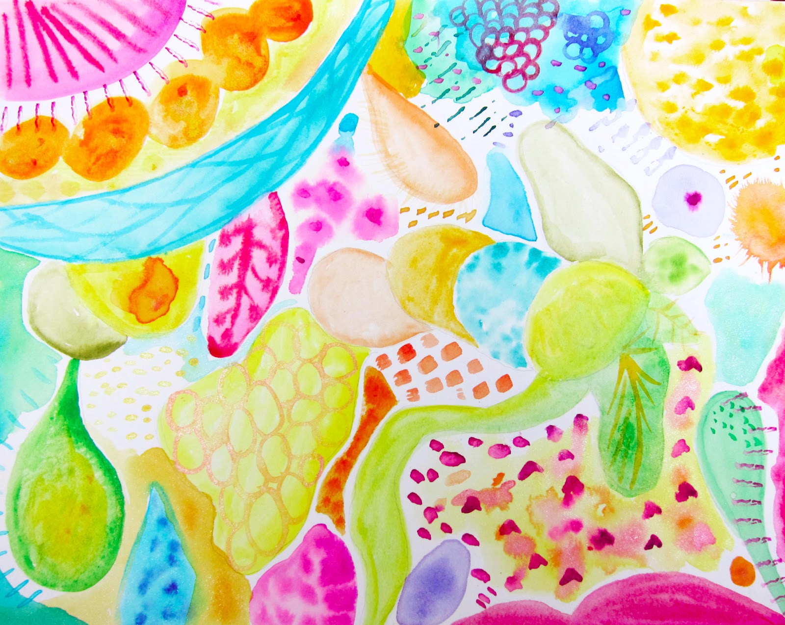 Watercolor Doodling in My Art Journal - Marcia Beckett