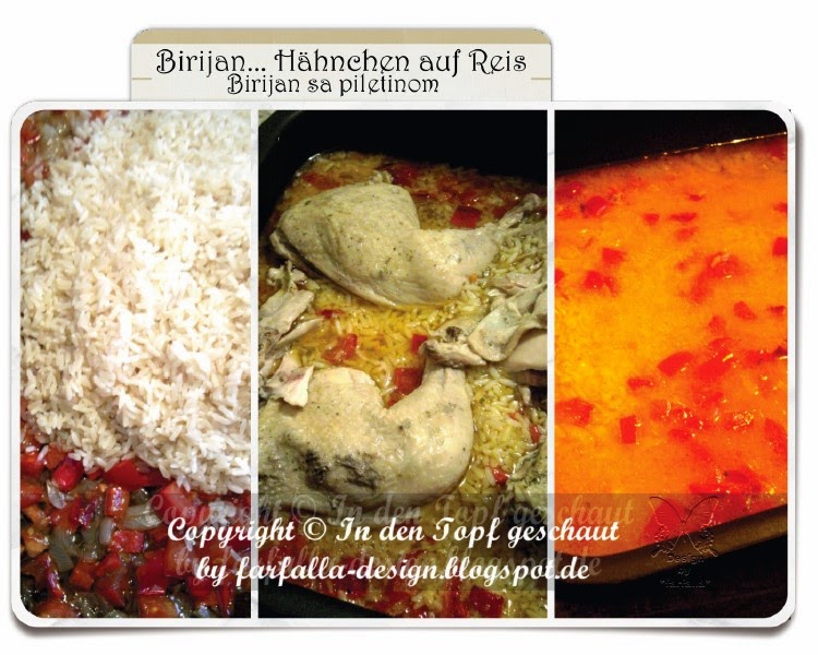 Janas Steinzeit: Birijan... Brathähnchen auf Reis * Birijan sa piletinom