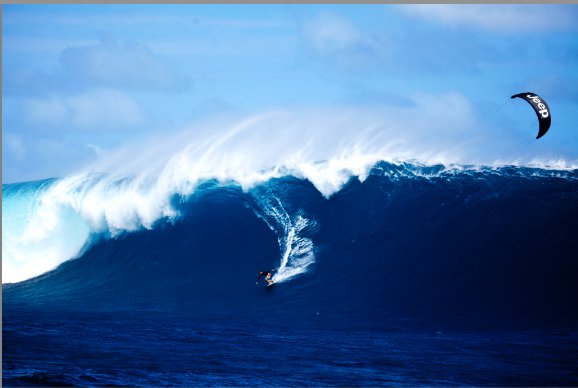 Peter's kitesurfing blog: Ben Wilson kitesurfs 11m wave at Cloudbreak, Fiji