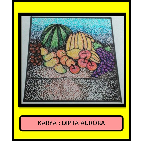 도넛 너트: CONTOH GAMBAR POINTILIS SEDERHANA