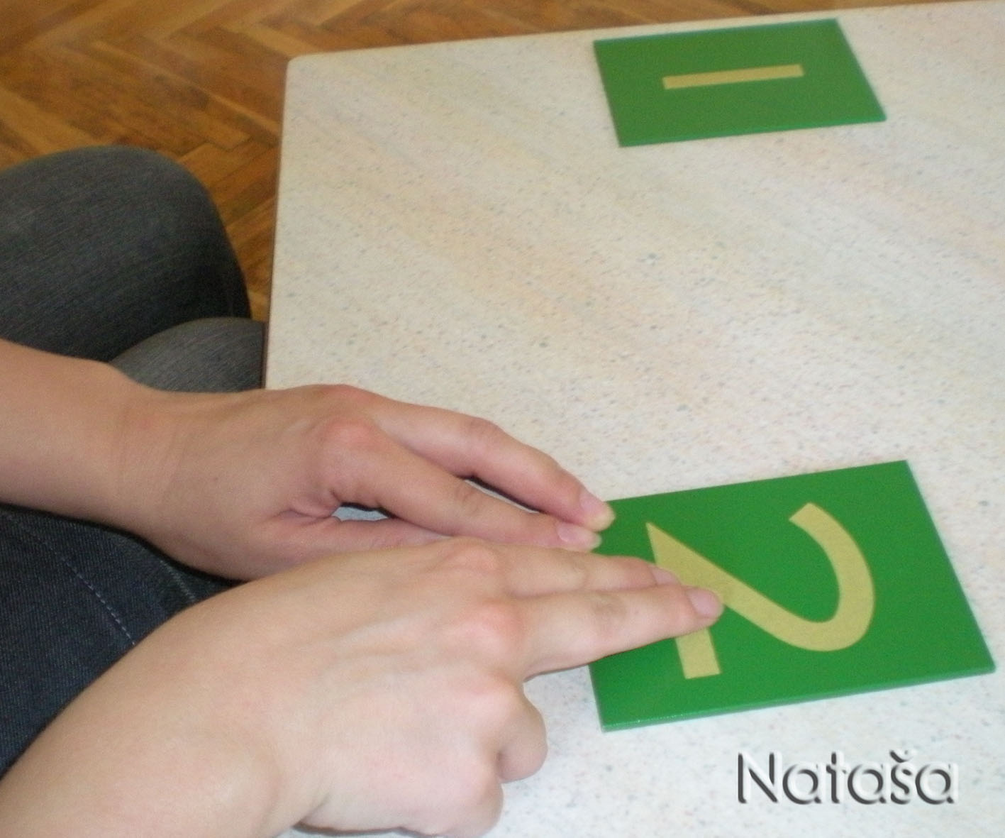 Leptir - Montessori blog: Brojke od brusnog papira / Sandpaper numerals