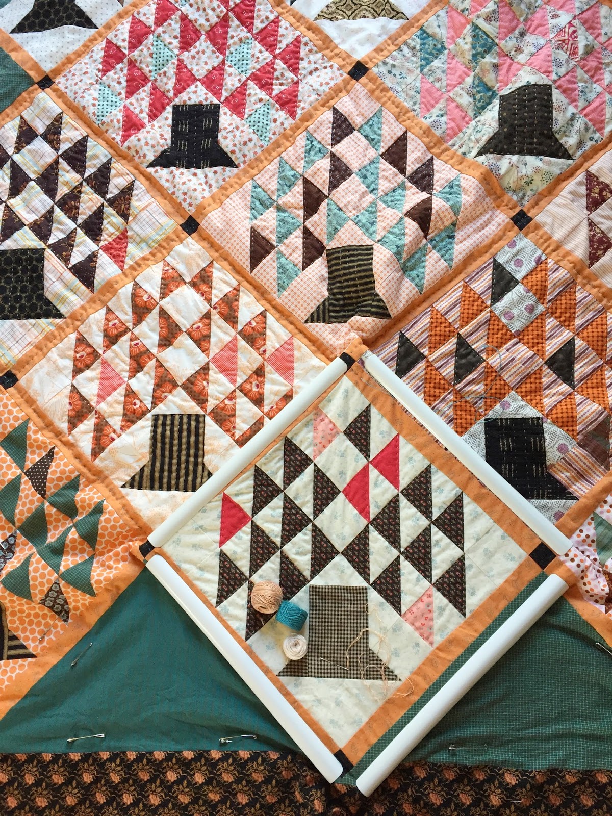 Quilty Folk: Tree of Life in the Hoop and the Other HST Quilt in the Works