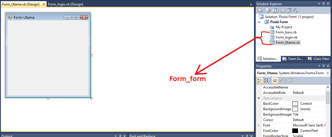 VISUAL BASIC NET PART 7 – TUTORIAL CARA MENGATUR AGAR FORM PERTAMA YANG ...