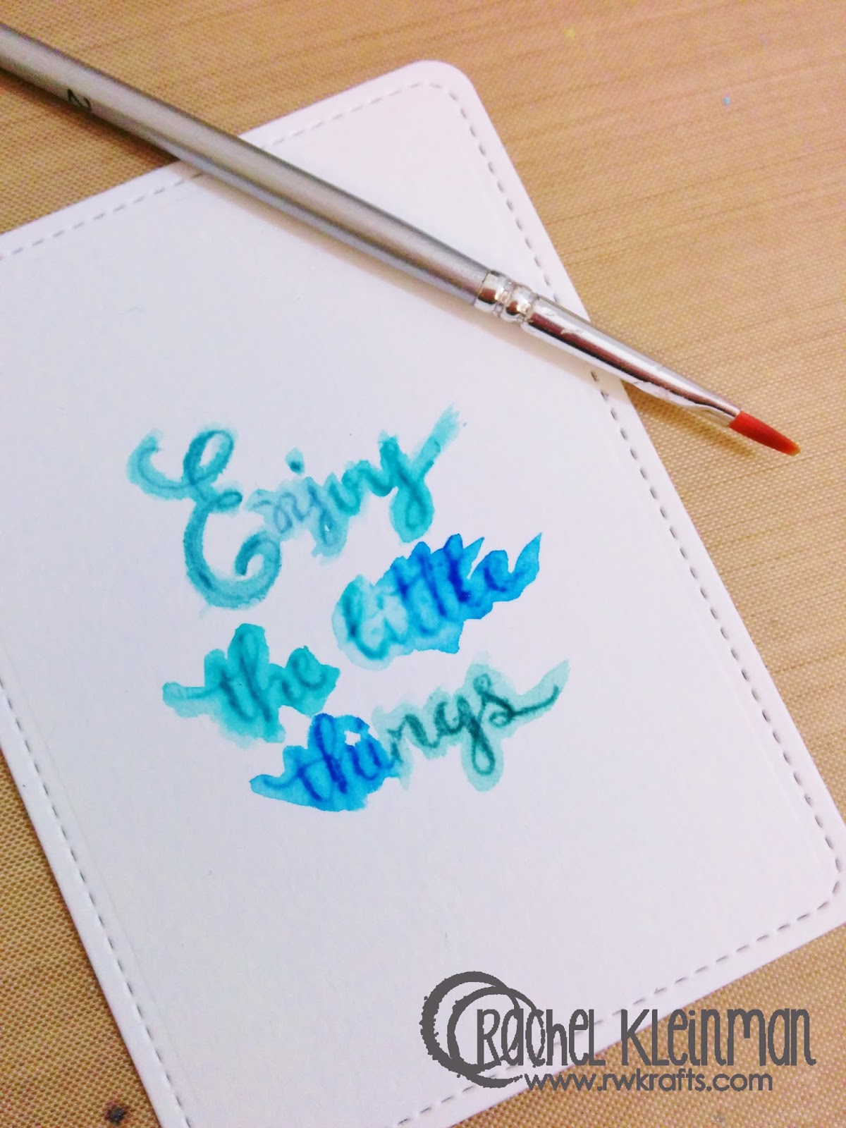 RWKrafts: Watercolor Calligraphy