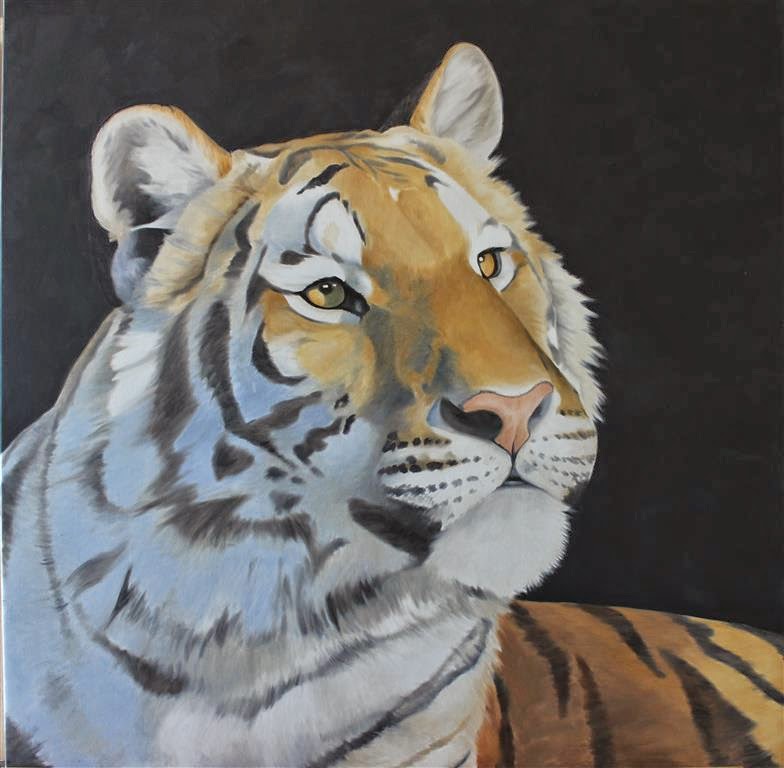 Clive Meredith Wildlife Art: Start of a new oil painting