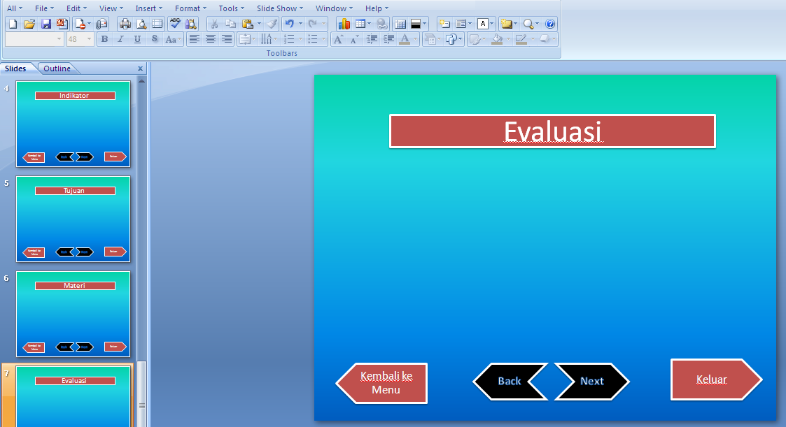 Cara membuat presentasi pembelajaran dengan Power Point menggunakan ...