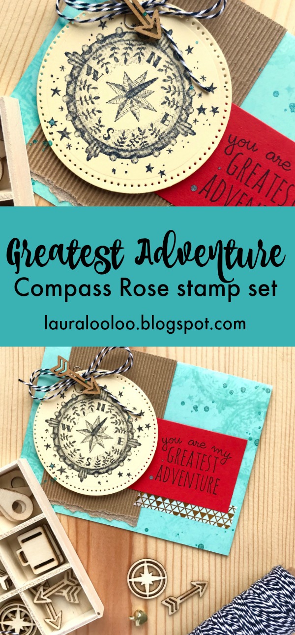 lauralooloo: Compass Rose Handmade Adventure Card with Fun Stampers Journey