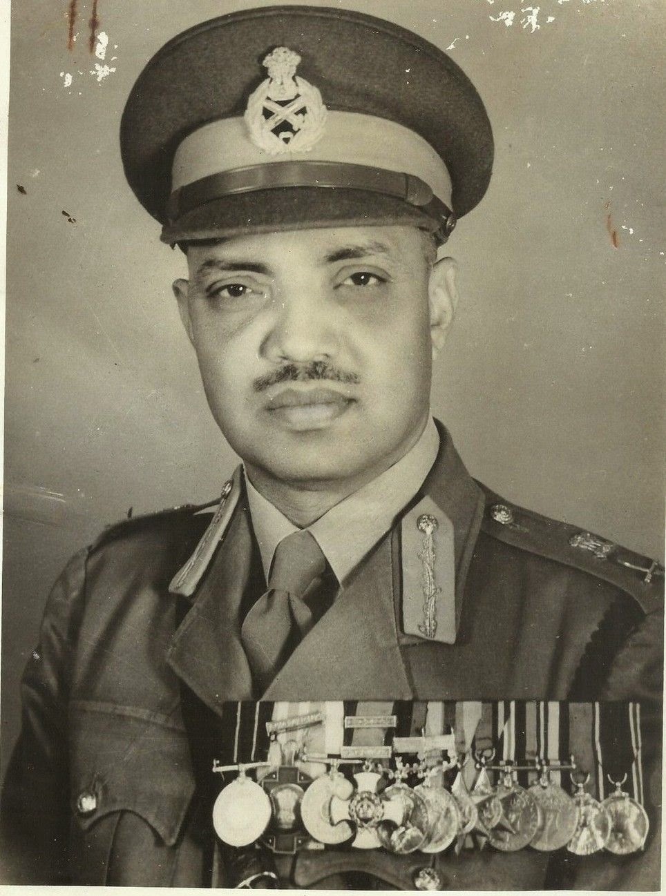 Portrait of an Indian Military Officer with Medals - Date Unknown - Old ...