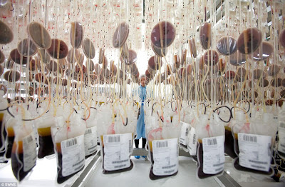 Fresh angle: Inside the 'world's largest' blood store