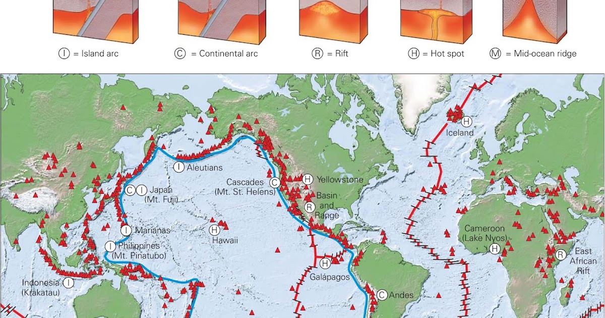 Relation of Volcanism to Plate Tectonics ~ Learning Geology