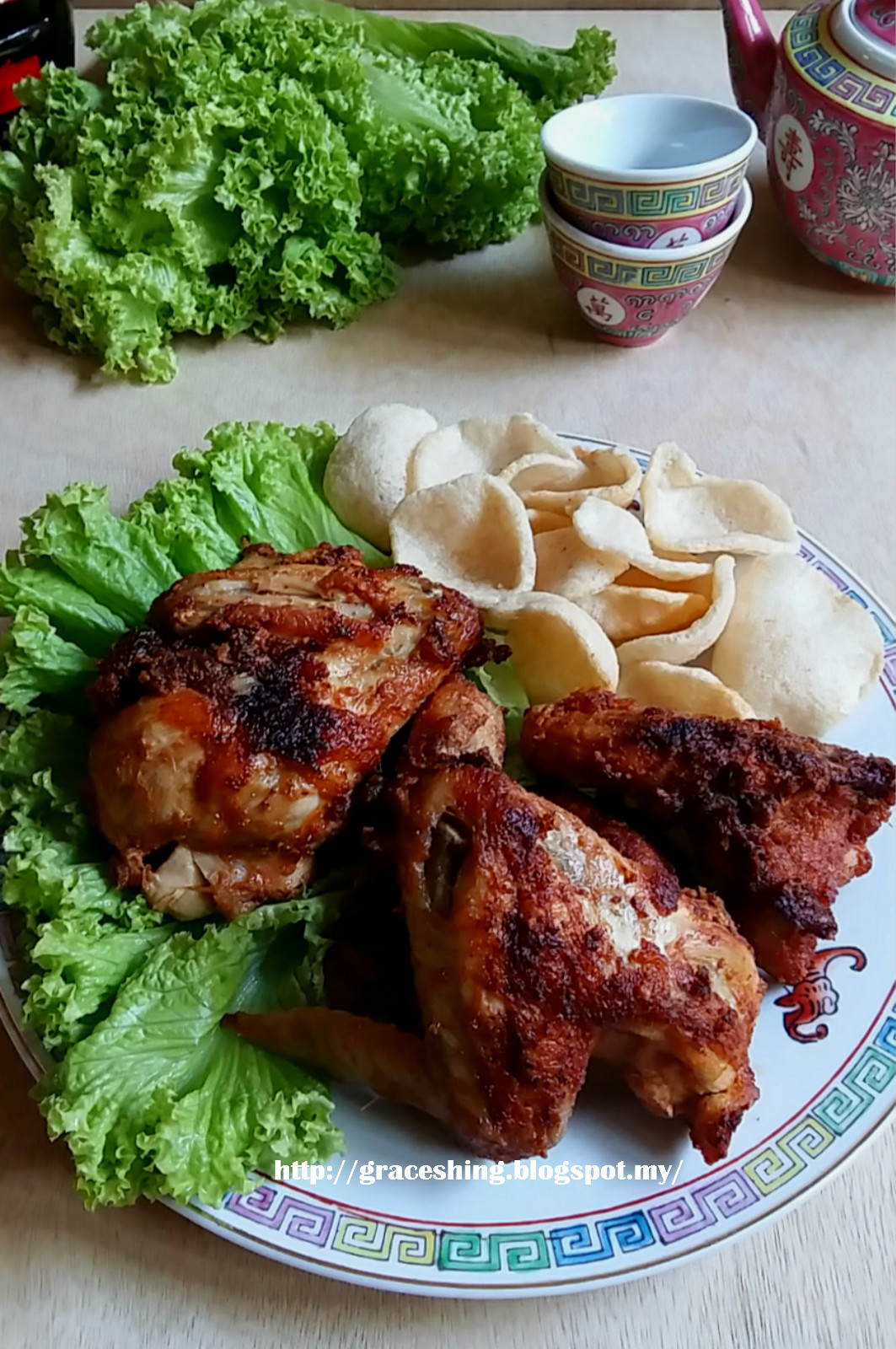 Grace's Blog 欣语心情: 娘惹胭脂鸡 Inche Kabin （Nyonya Fried Chicken）