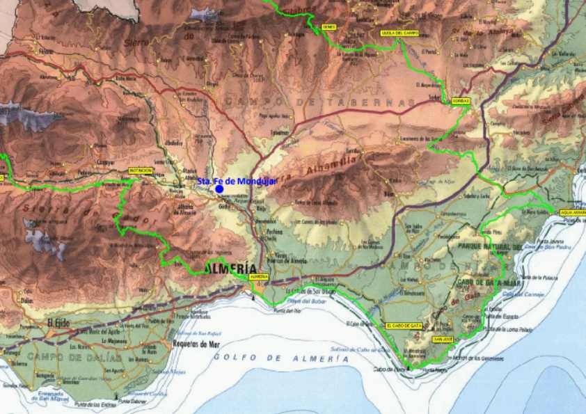 Paisajes y rutas. Andalucía oriental. : Los Millares (Sta. Fé de ...