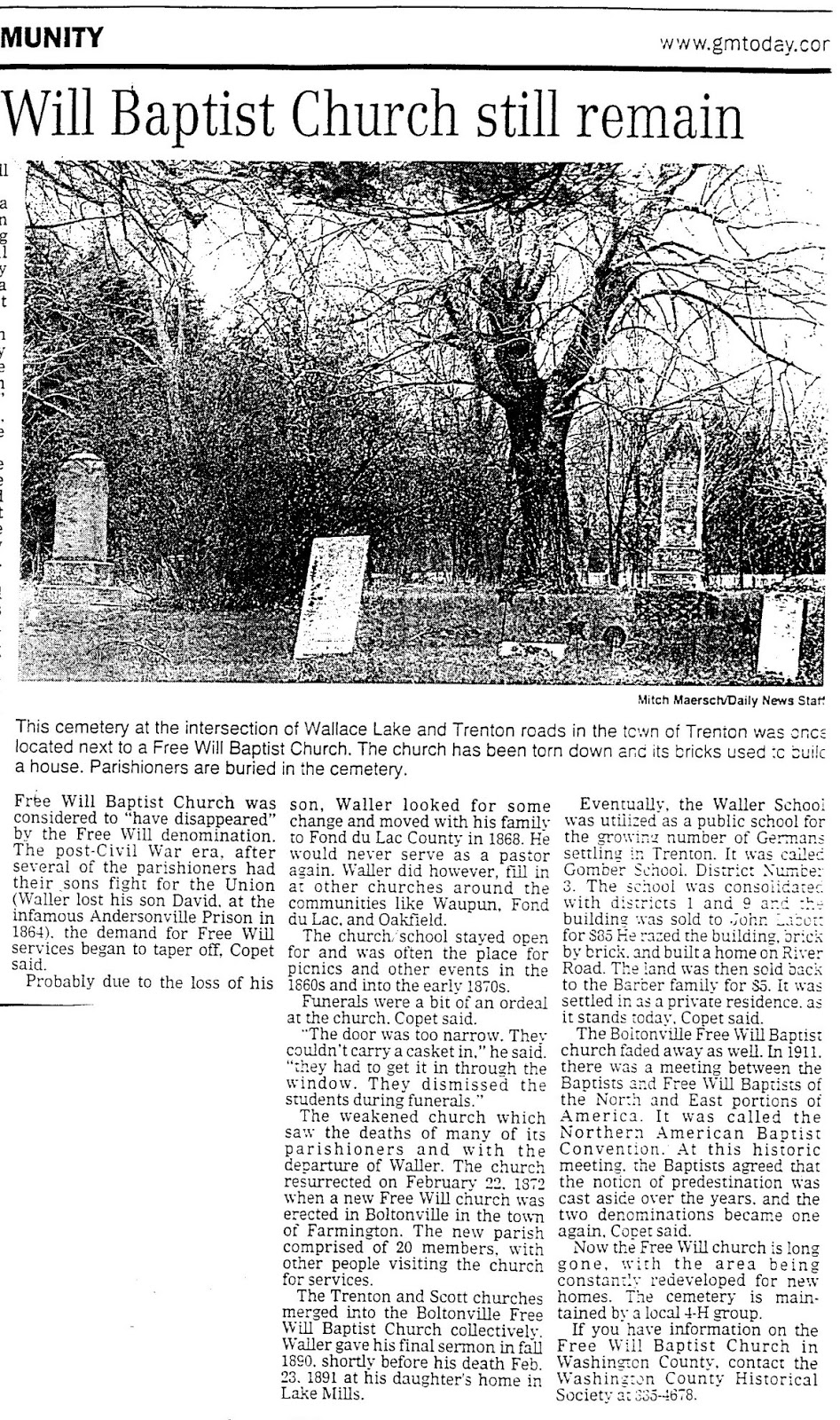 History is not boring, I'll prove it: The Reverend Waller's Bi-Centennial