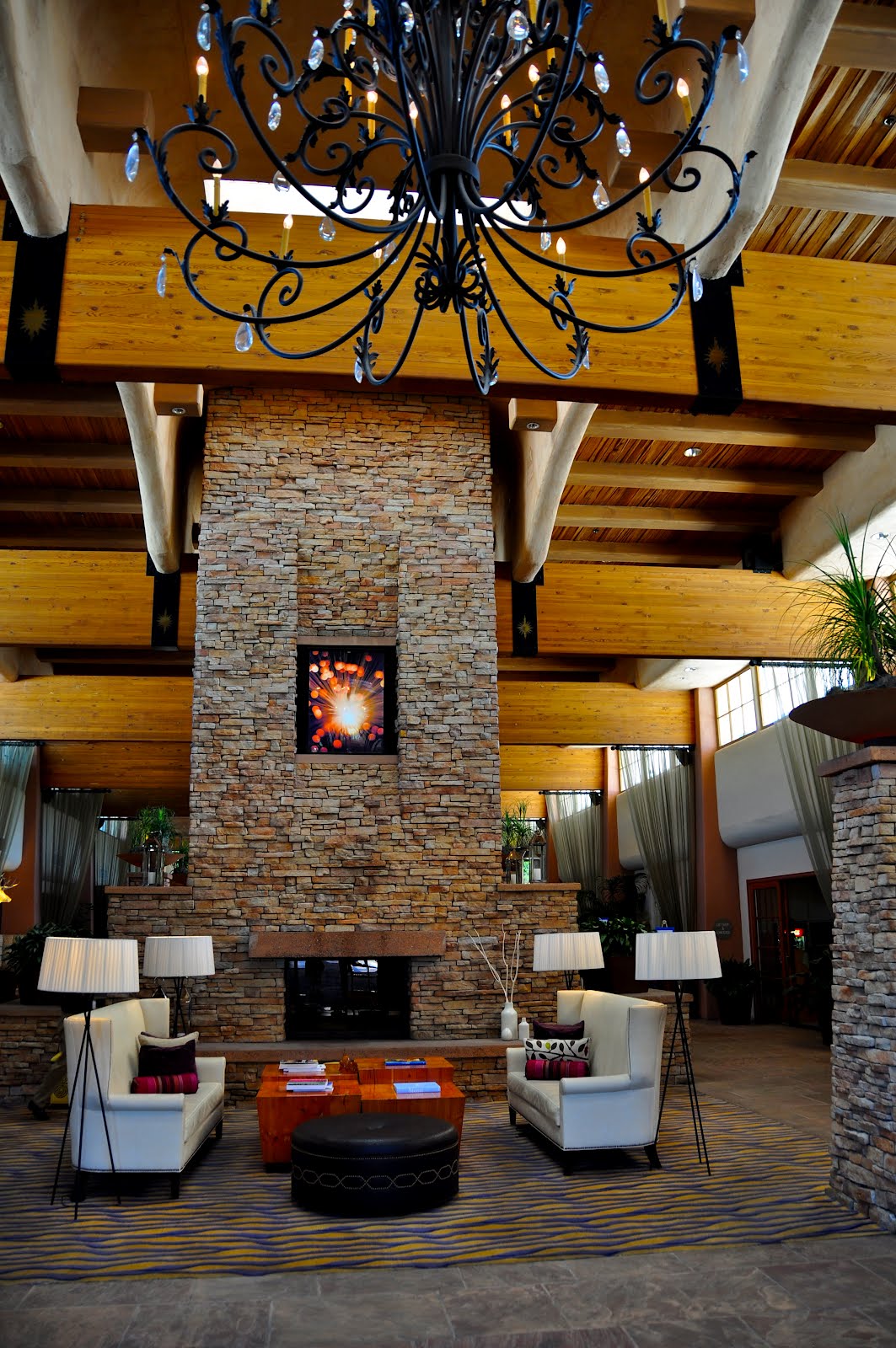 Scottsdale Daily Photo: Photo: Fire Sky Lobby Fireplace