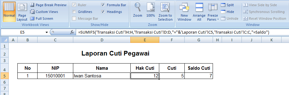 Contoh Surat Cuti Pegawai di Excel - Cukup 15 Menit Bisa! | Jagoan Excel