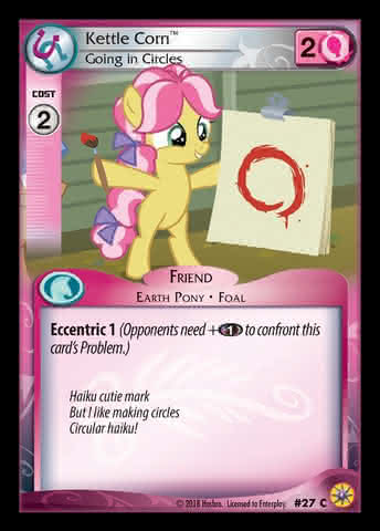 MLP Kettle Corn, Going In Circles CCG Cards | MLP Merch
