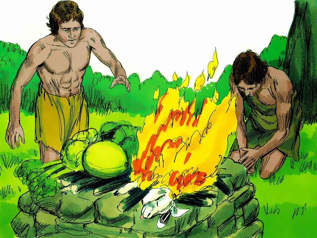 tia Raquel ministério infantil: Caim e Abel.