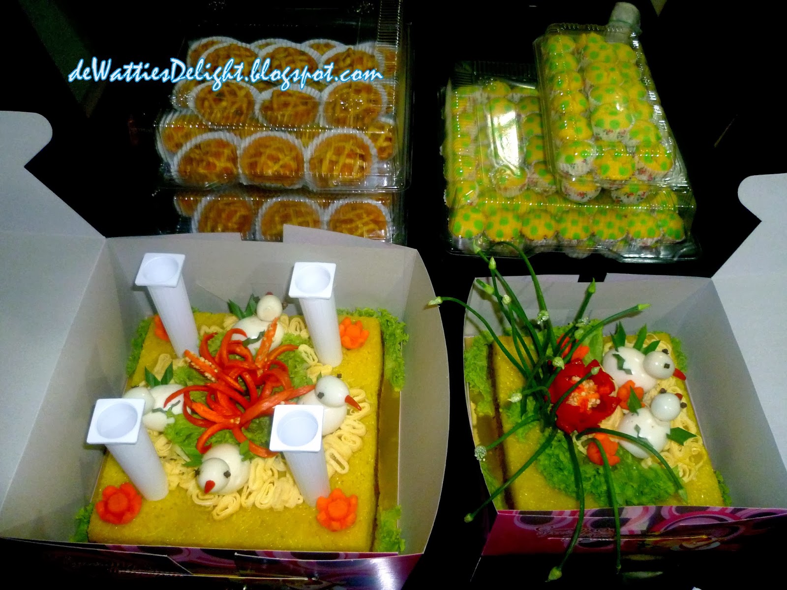 Wattie's HomeMade: Pulut Kuning Berhias, DoorGift Mini Pulut Kuning ...