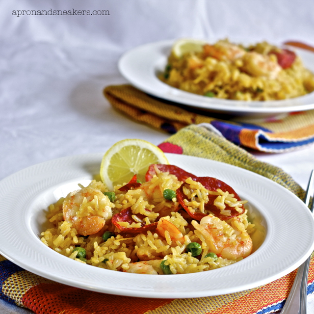 Lemony Prawn & Chorizo Rice Pot