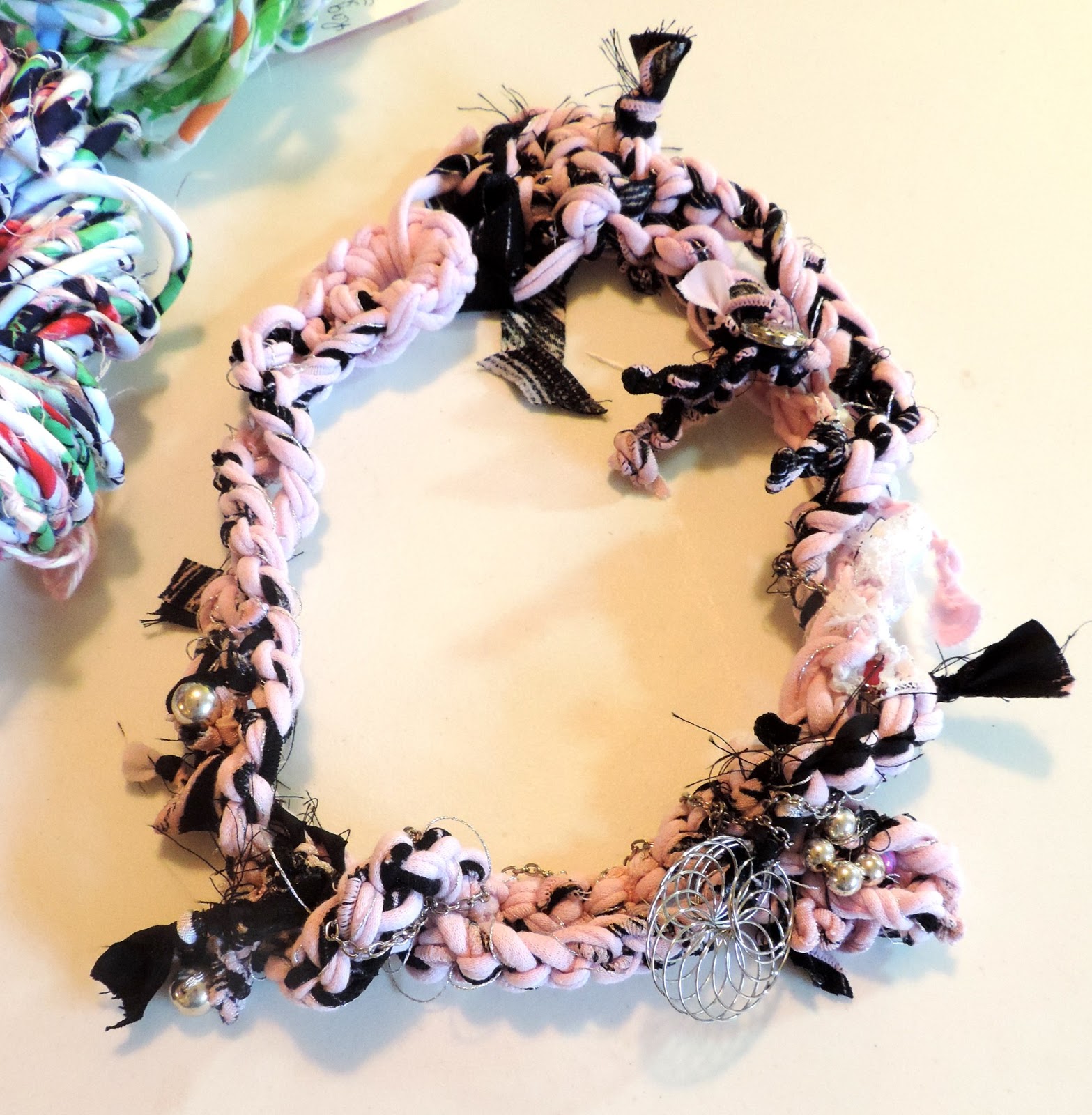 Knit 'n Hook Studio: Recycled, Hand-Spun Fabric Rag Yarn