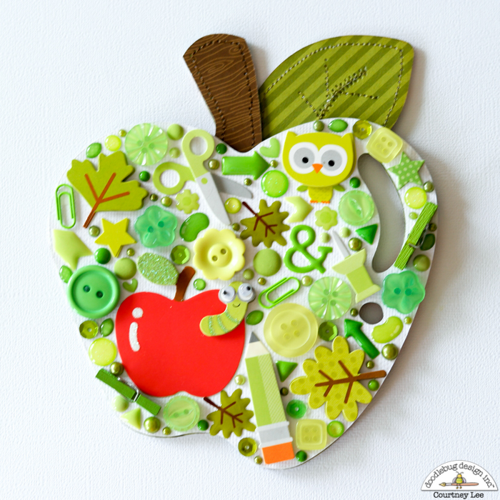 Doodlebug Design Inc Blog: Smash Up Challenge: Apple Home Decor by Courtney