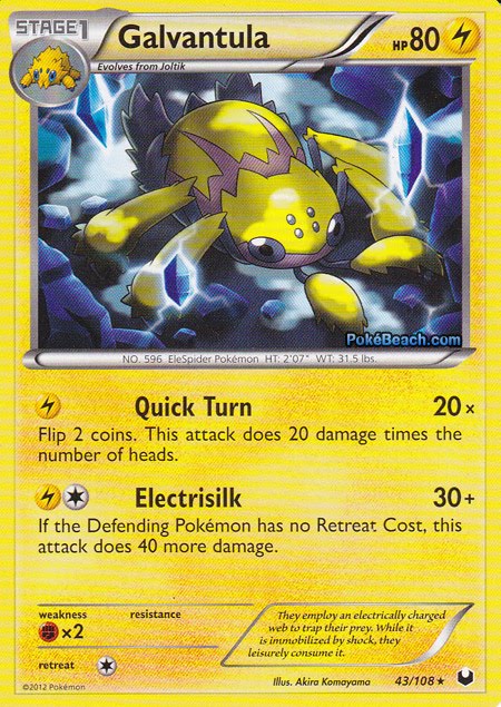 Galvantula -- Dark Explorers Pokemon Card Review | PrimetimePokemon's Blog