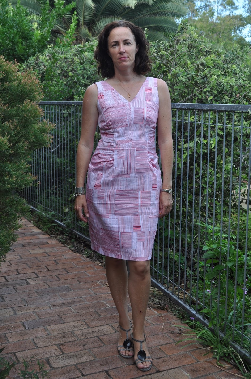 Bloom's Endless Summer: Dress with horizontal waist gathers