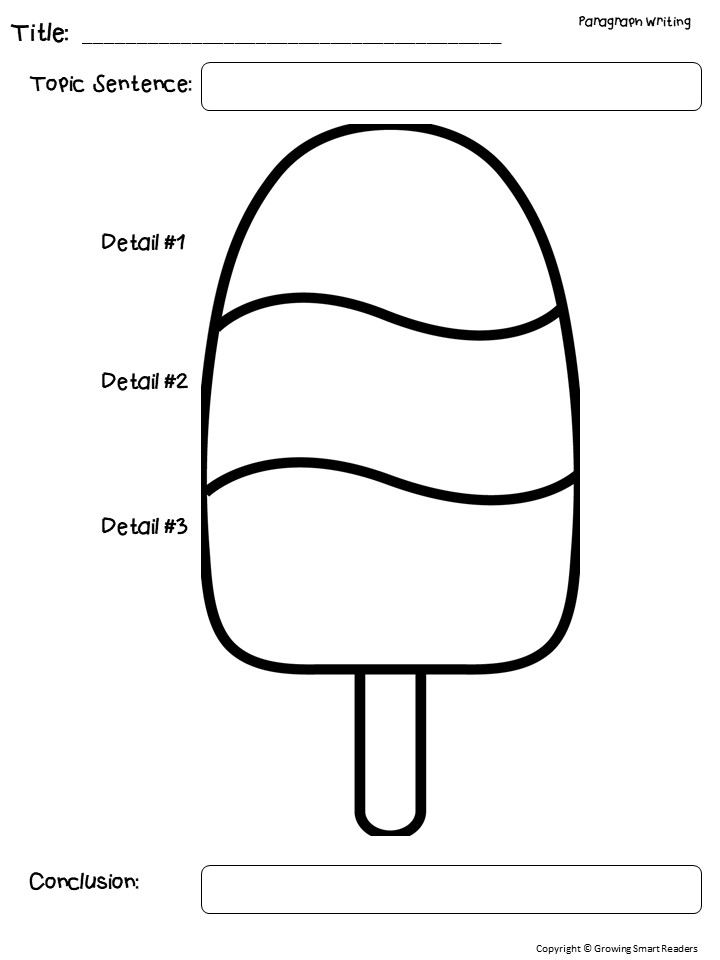 Growing Smart Readers: Ice Cream & Popsicles Writing & Craftivity