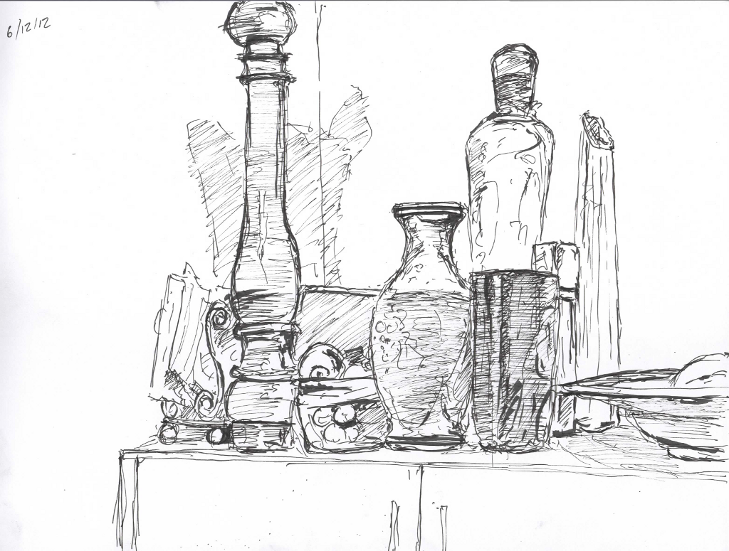 Revenge of the Pencil: Ink Still Life